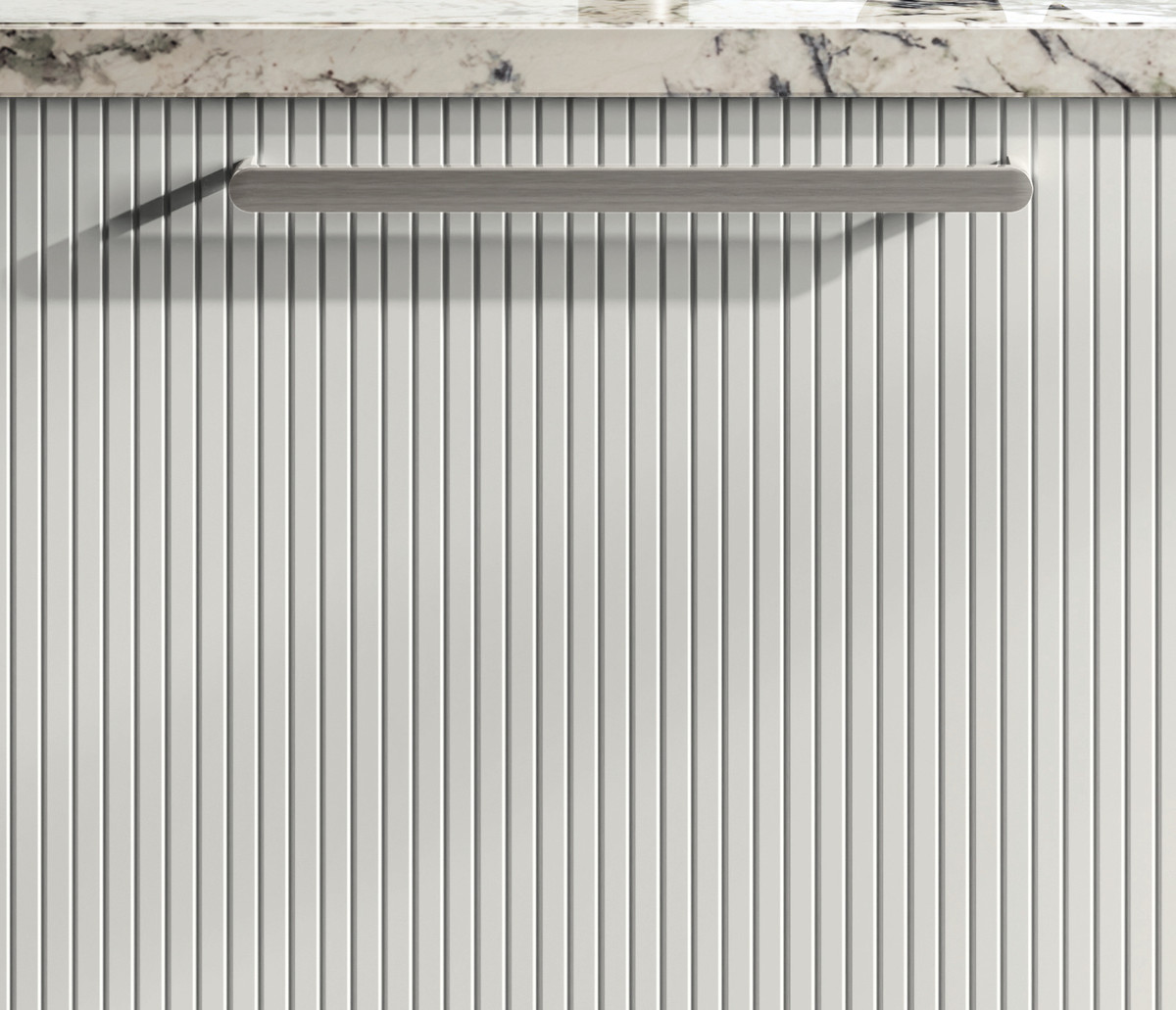 Slat doors: a popular kitchen texture | Diseño | Scavolini Magazine