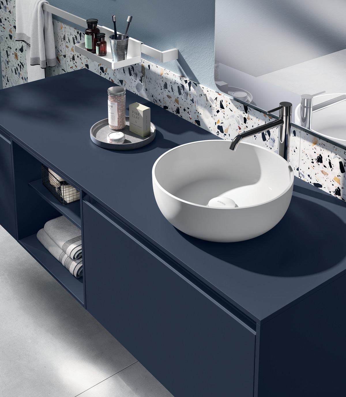 Blue bathroom furniture | Scavolini Magazine
